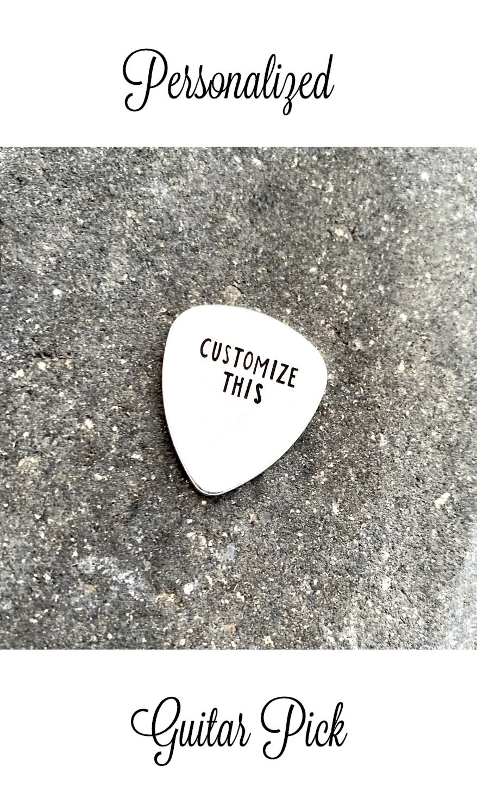 Custom Pick Personalized Guitar Pick. Men's Gift | Etsy