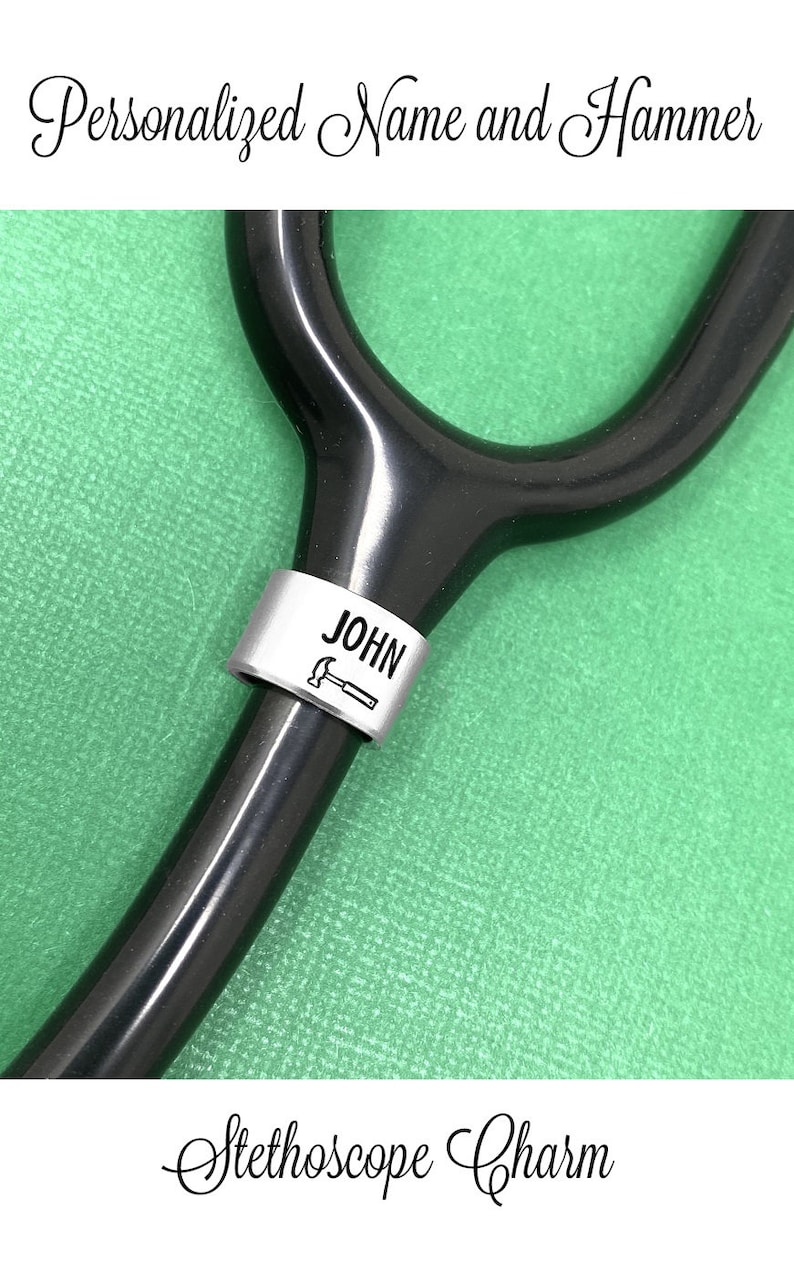 Stethoscope Name Tag Custom Stethoscope Tag Stethoscope - Etsy