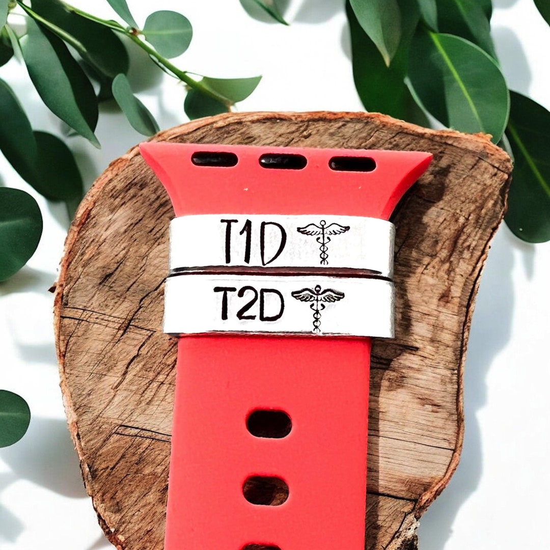 Watch Band for Smart Watch, Medical Alert Watch Charm, Type 1 Type 2 ...