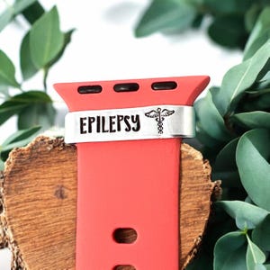 Epilepsy Charm for Smart Watch Band, Medical Alert Watch Charm, Watch ...