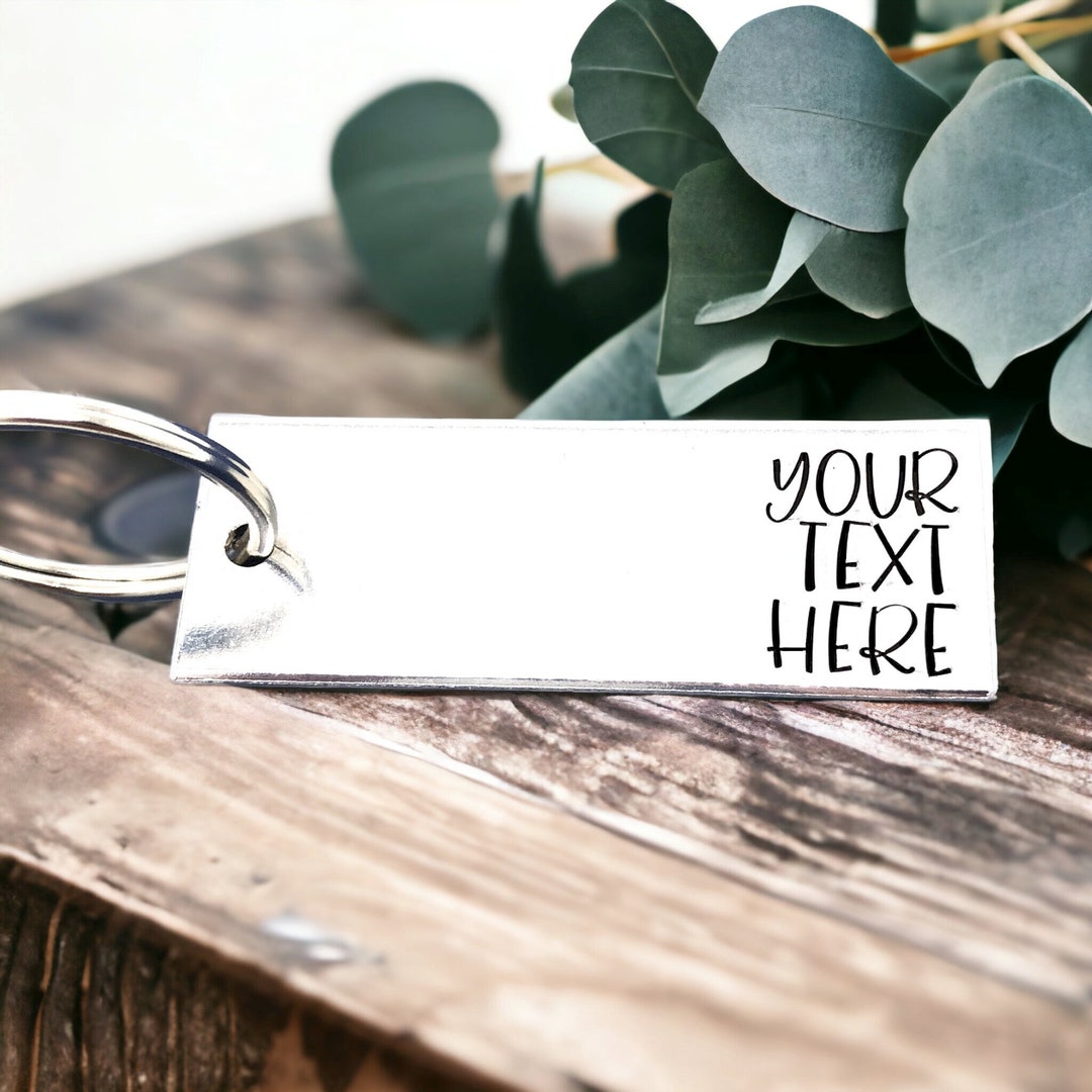 Personalized Keychain, Custom Keychain, Wedding Favors, Christmas Gift ...