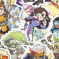 Overwatch DPS Stickers // OW2 - Etsy