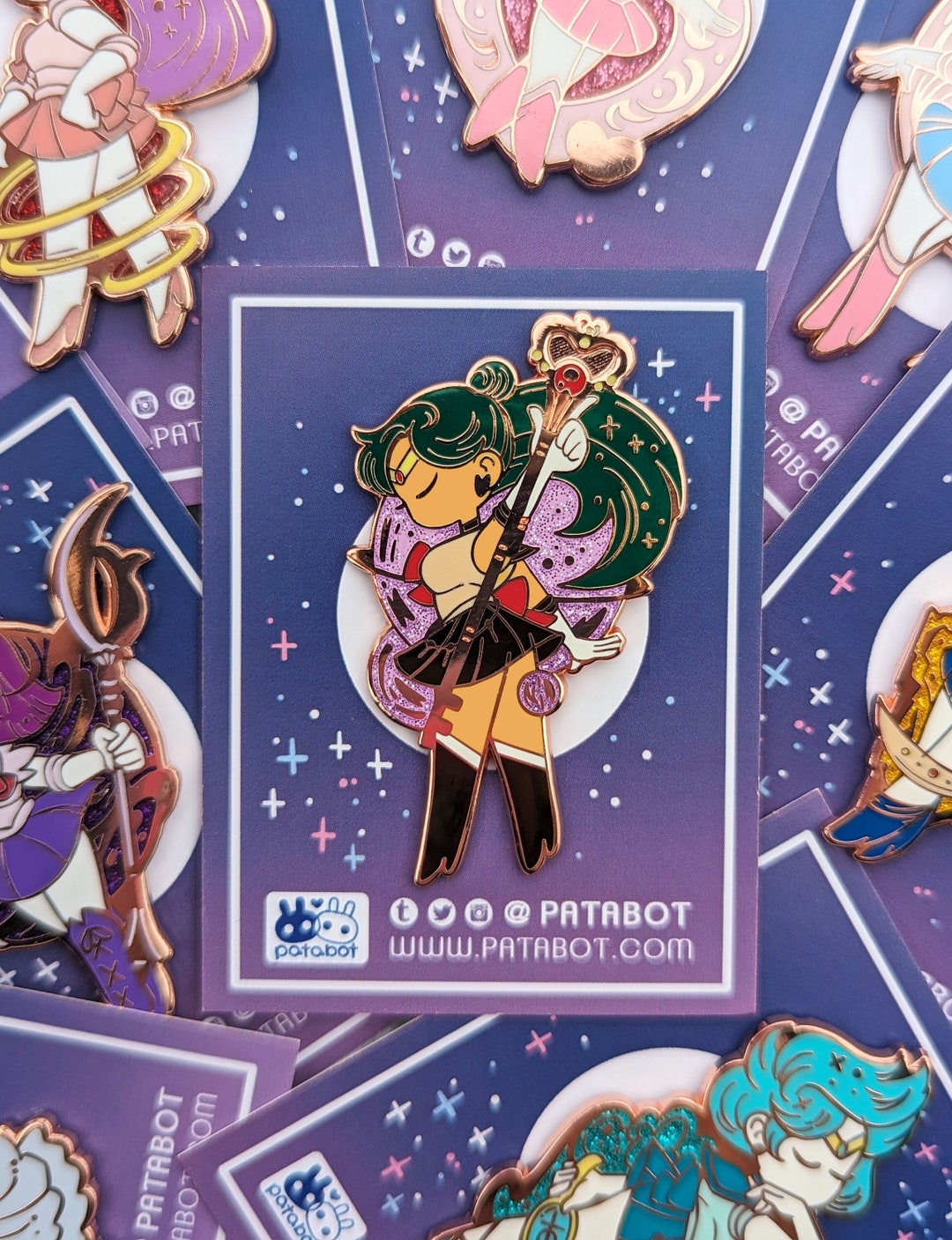 Glitter Pin Sailor Pluto Henshin - Etsy