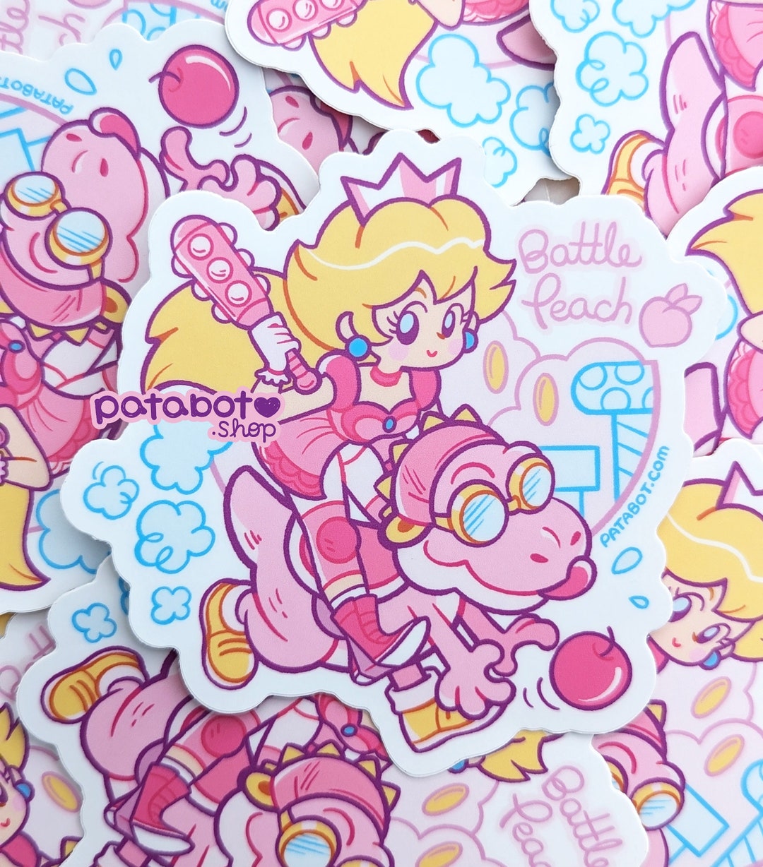 Sticker - Battle Peach - Etsy