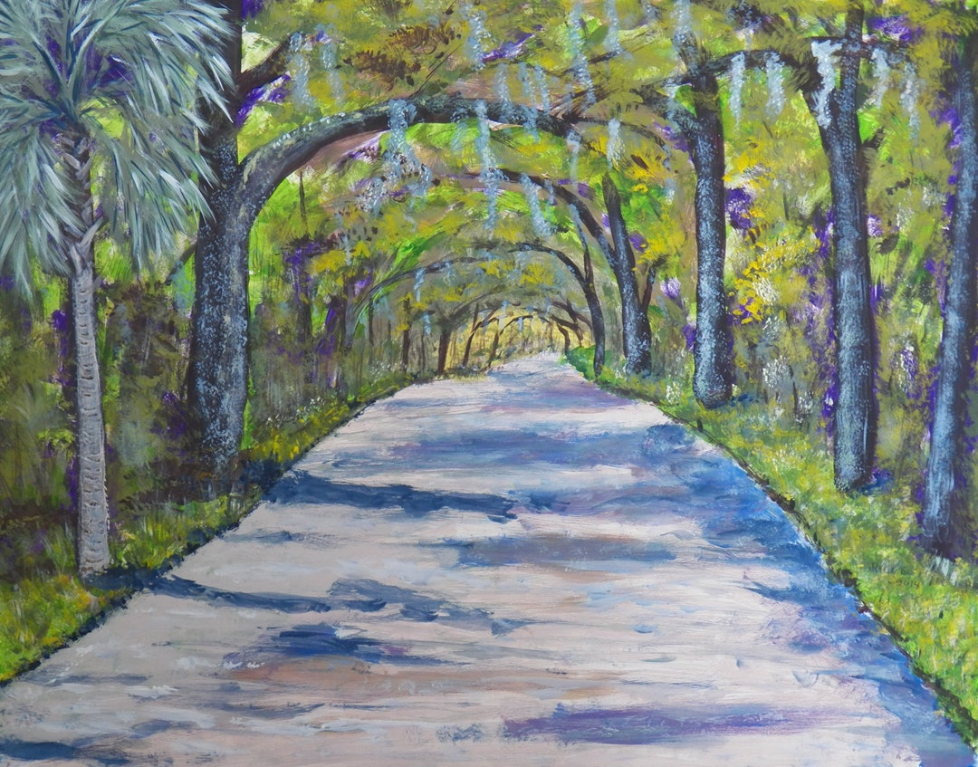 Low Country Back Road (original Painting) Low Country Landscape ...