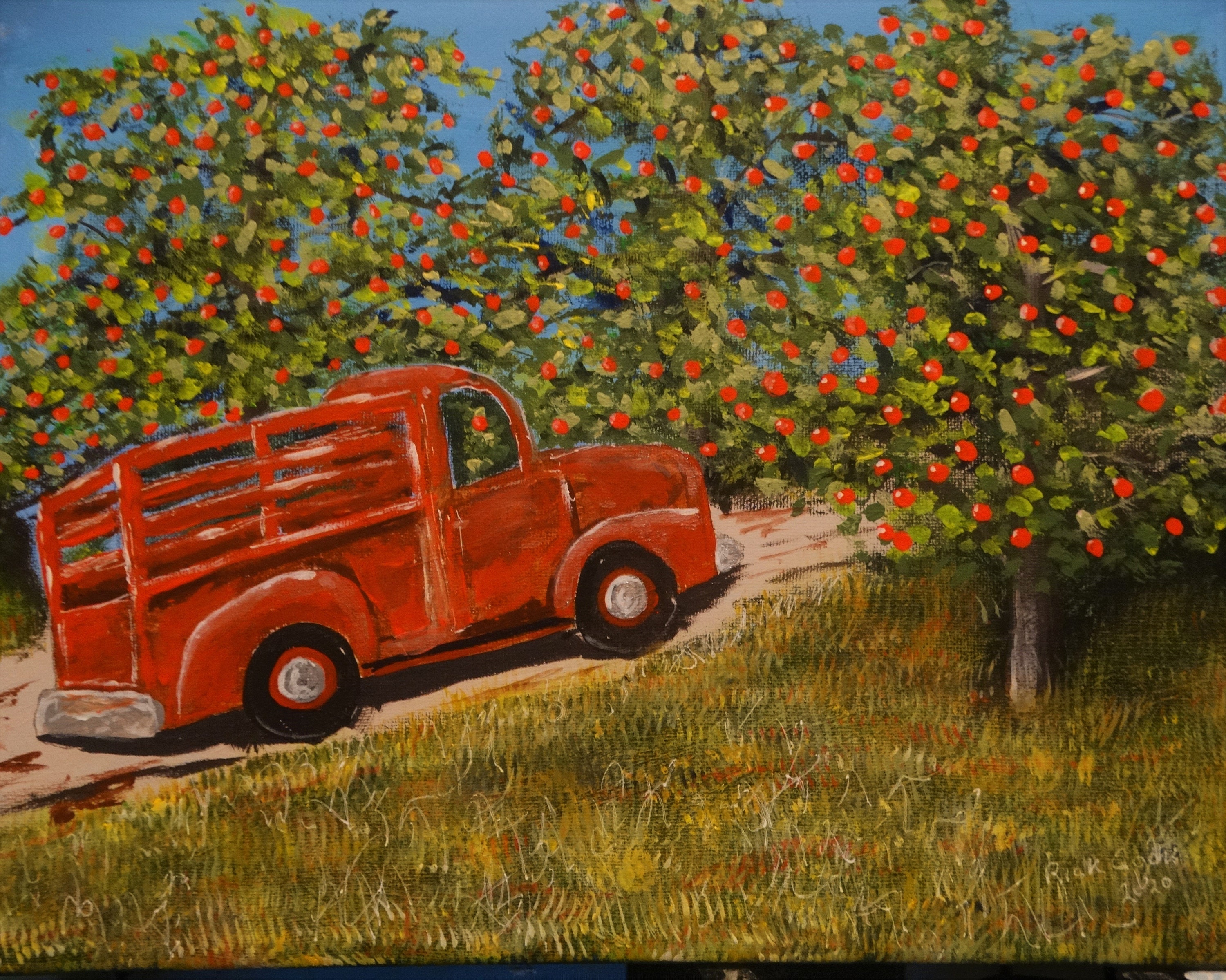 Apple Orchard Painting
