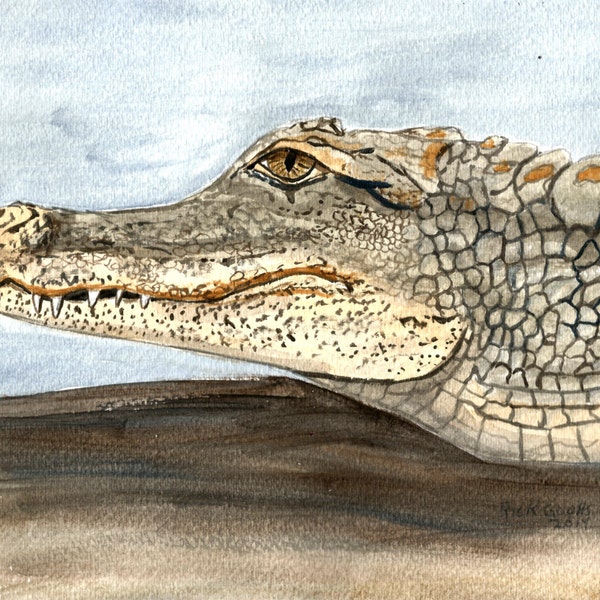Alligator Painting - Etsy