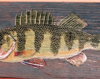 Yellow Perch Art - Etsy
