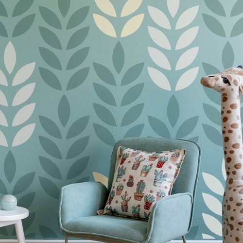 Acacia Wall Stencil Reusable Stencils for Walls Large - Etsy