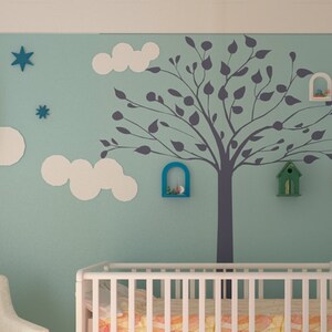 Large Tree Wall Stencil - Large Wall Stencil - Tree Wall Stencils- Wall ...
