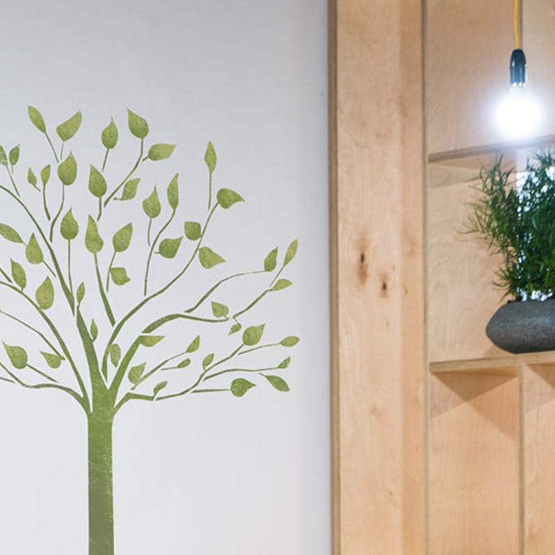 Large Tree Stencil - Etsy