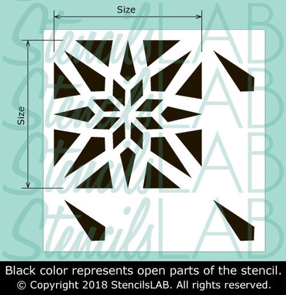 Simple Geometric Pattern Stencil