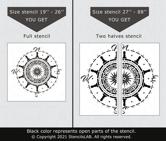 Mariners Compass Stencil Mariner's Compass Stencil Explorer's