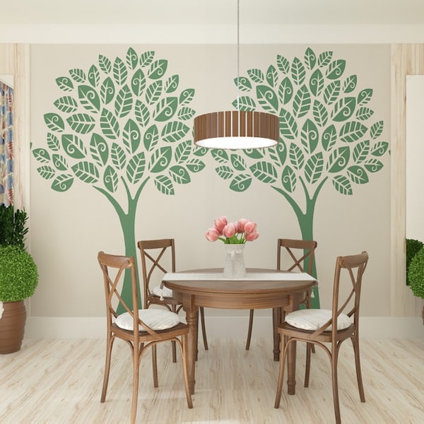 Tree Wall Stencils - Etsy