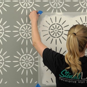 CARAZ Accent Wall Stencils Reusable Home Decor Stencil for Painting ...