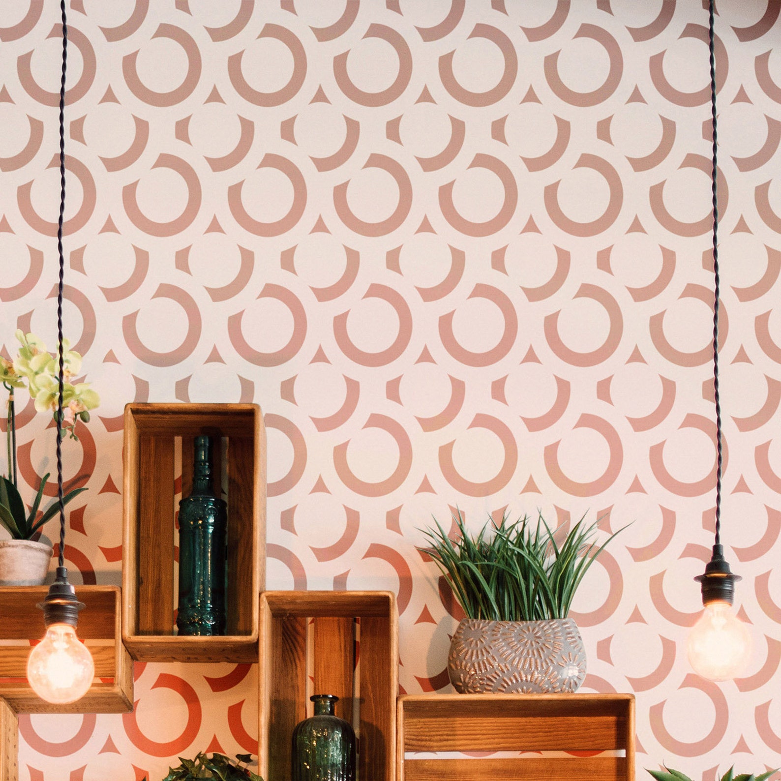 Large Modern Wall Stencil for Painting Reusable Wall - Etsy