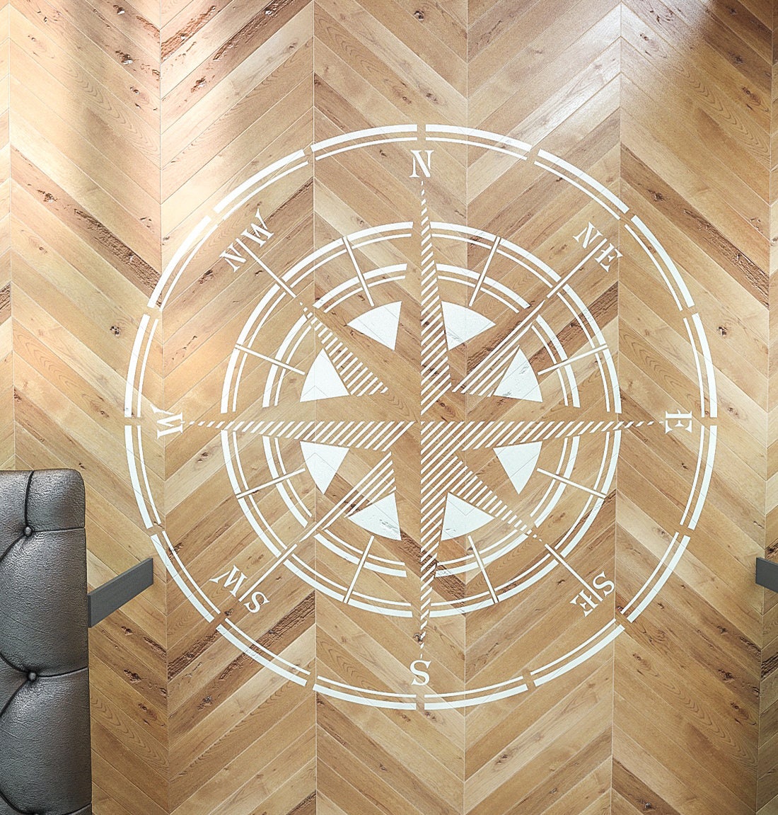 Nautical Compass Star Stencil