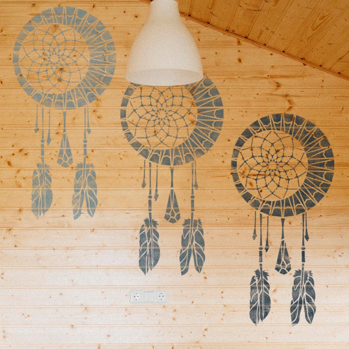 Dream Catcher Stencil Nursery Wall Art Stencil Large Dream - Etsy