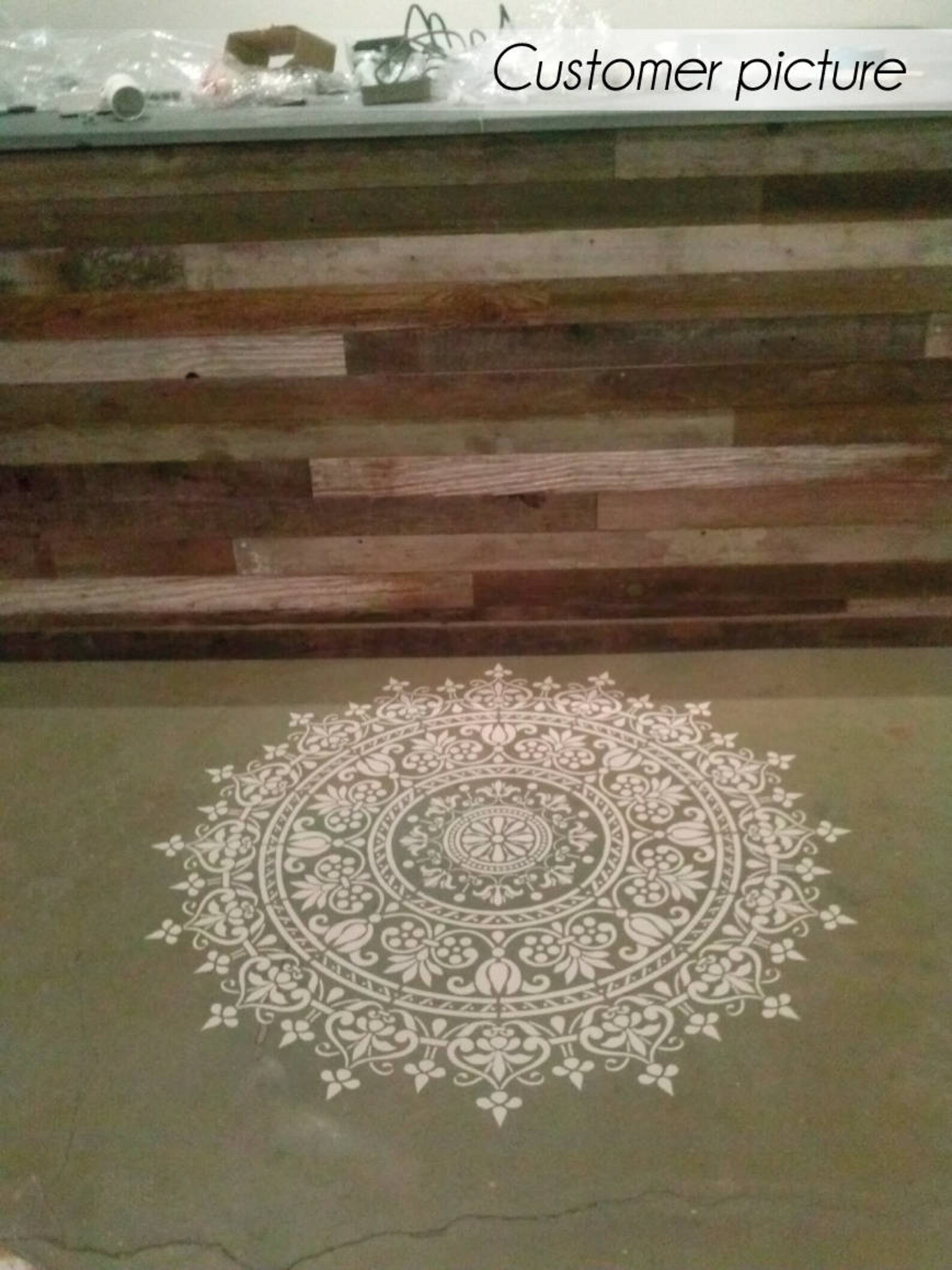 RENZO Médaillon de pochoir mural Pochoir design unique - Etsy France