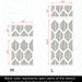 CELINE Hexagon Wall Stencil Scandinavian Wall Decor Stencil Large Wall ...
