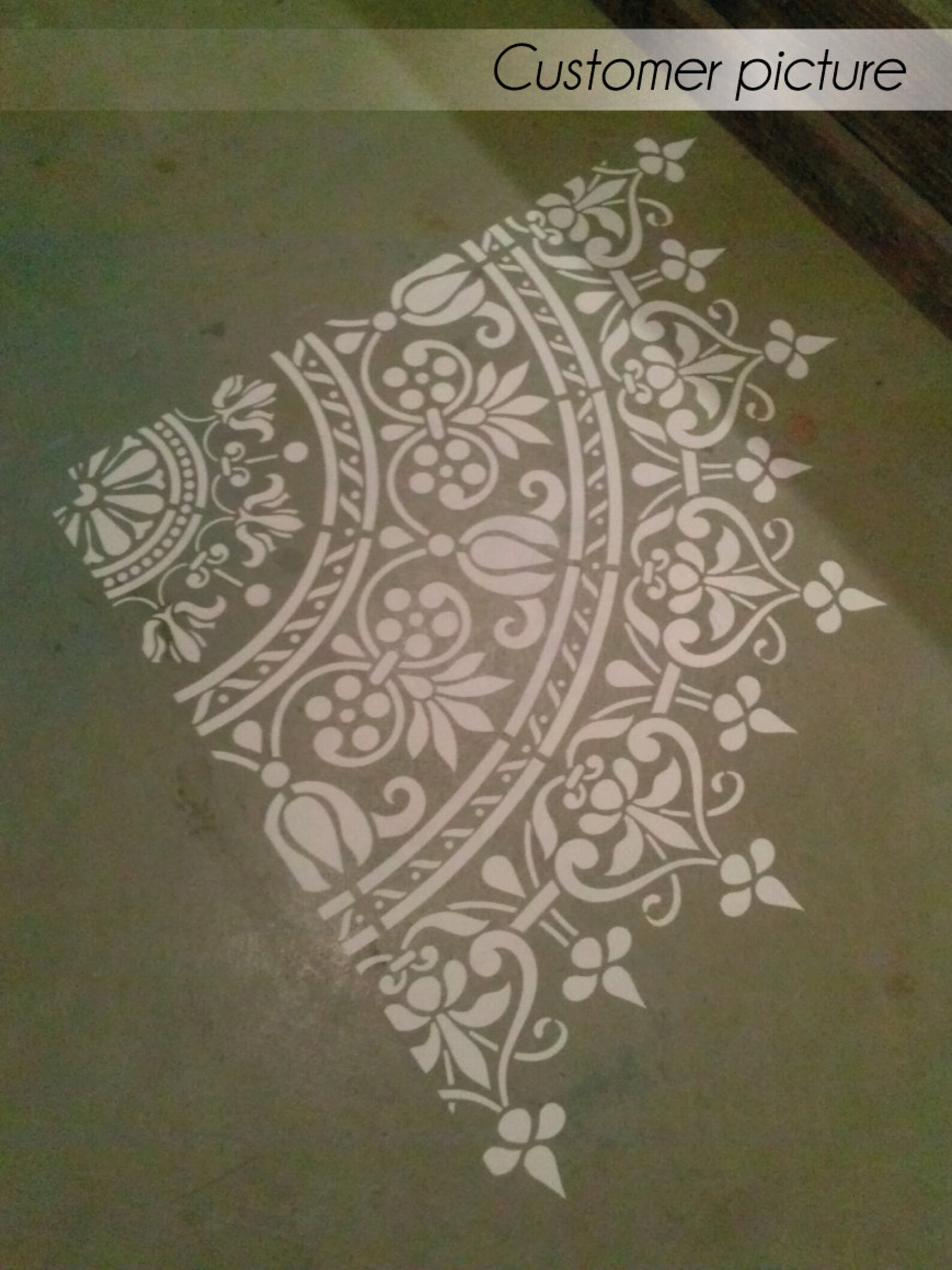 RENZO Médaillon de pochoir mural Pochoir design unique - Etsy France