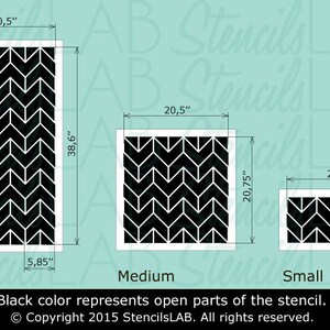 Chevron Wall Stencil Large Geometric Pattern Stencil Wall Stencils for ...