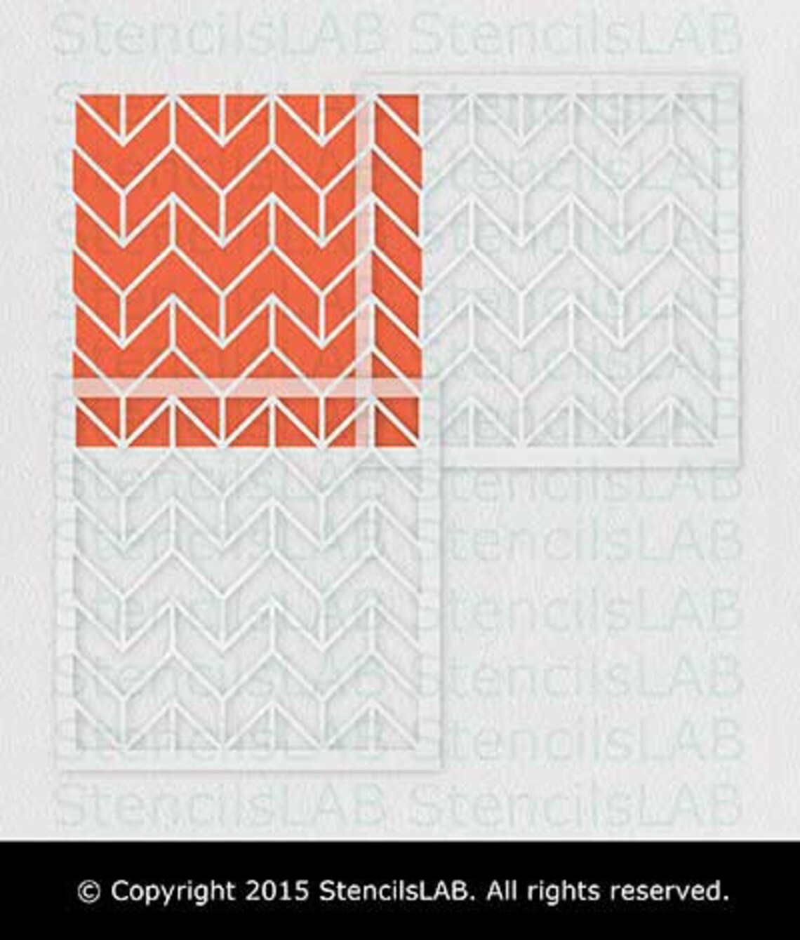 Chevron Wall Stencil Large Geometric Pattern Stencil Wall - Etsy