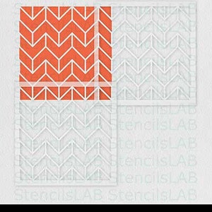 Chevron Wall Stencil Large Geometric Pattern Stencil Wall Stencils for ...