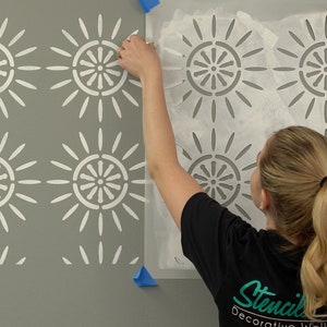 CARAZ Accent Wall Stencils Reusable Home Decor Stencil for Painting ...
