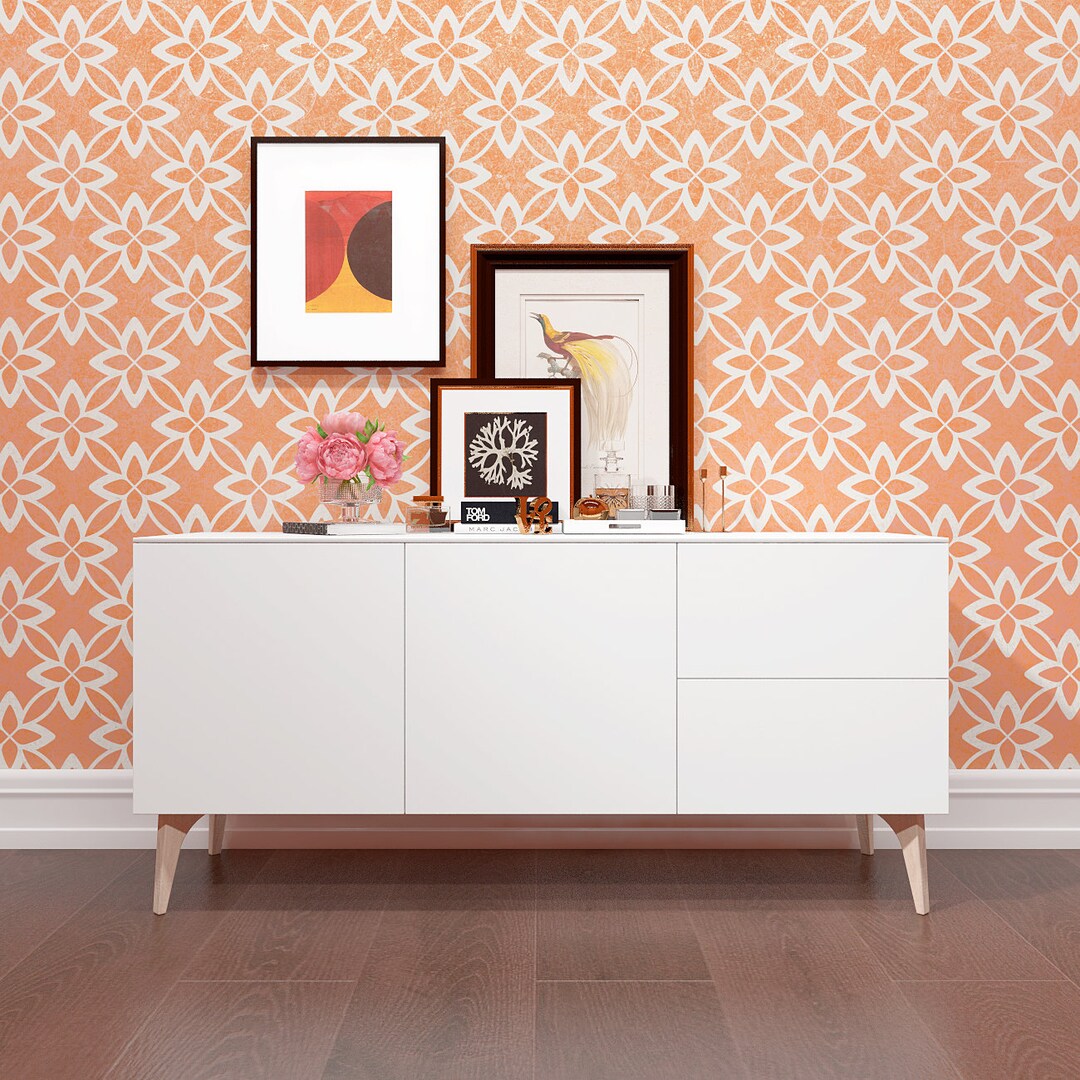 Wall Stencil Geometric Wall Stencil for Wall Decor. Wall Stencils Large ...