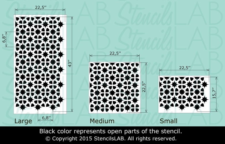 Large Wallpaper Stencils Large Wall Stencils for Painting | Etsy