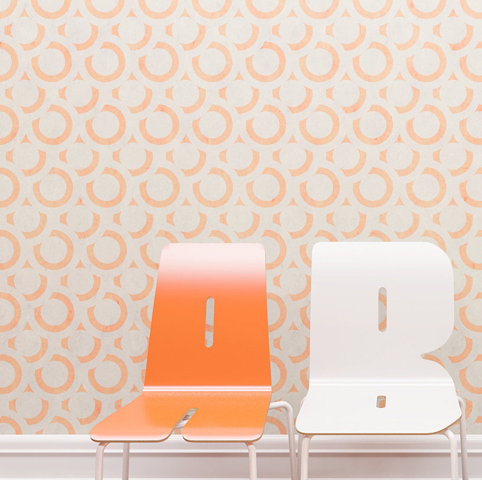 Large Modern Wall Stencil for Painting Reusable Wall - Etsy