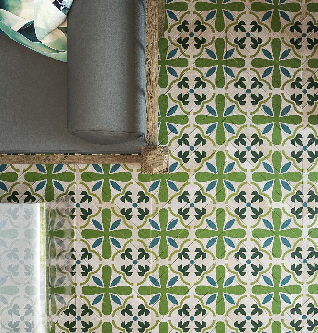 Floor Stencil - Tile Stencil for Floor - Furniture Stencil - Wall Decor ...
