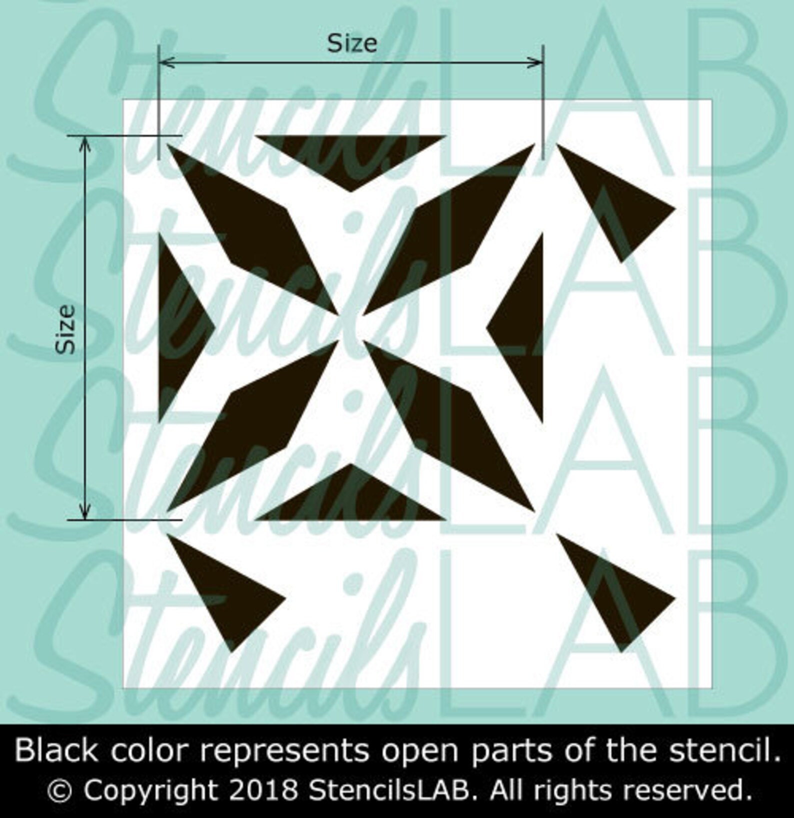 Athena Tile Stencil Modern Geometric Tile Stencil - Etsy Australia