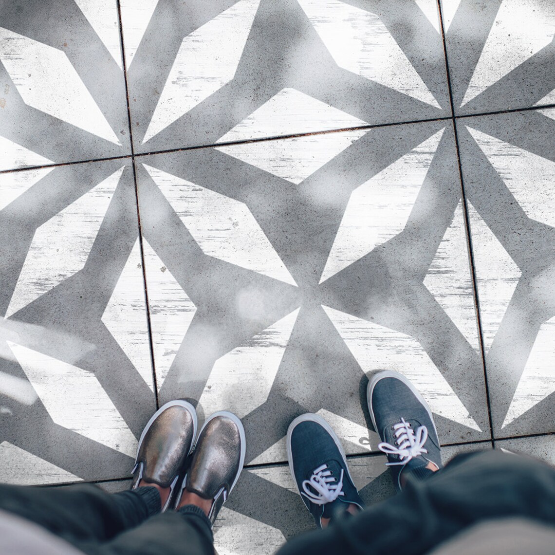 Athena Tile Stencil Modern Geometric Tile Stencil - Etsy Australia