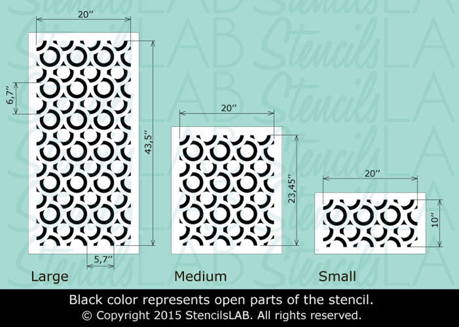 Large Modern Wall Stencil for Painting Reusable Wall - Etsy