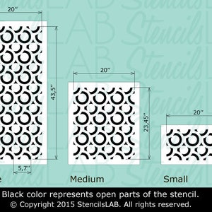 Large Modern Wall Stencil for Painting Reusable Wall Stencils Allover ...