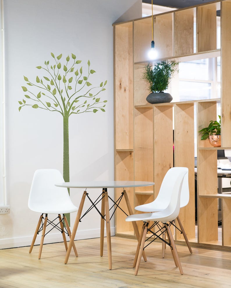 Large Tree Wall Stencil Large Wall Stencil Tree Wall - Etsy
