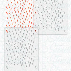 LUSSIER- Modern Wall Stencils- Large Decor Wall Stencil- Reusable Large ...