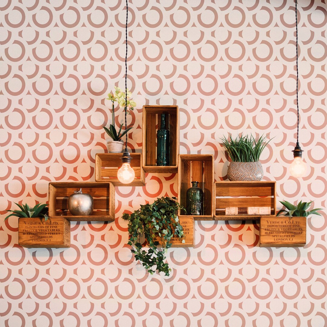 Large Modern Wall Stencil for Painting Reusable Wall Stencils Allover ...