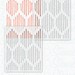 CELINE Hexagon Wall Stencil Scandinavian Wall Decor Stencil Large Wall ...