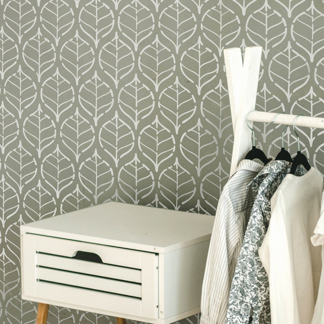 Floral Wall Stencil- Large Wall Stencils for Painting- Large Pattern ...