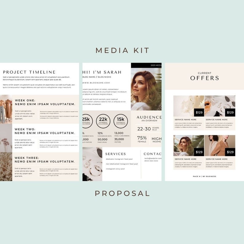 Aesthetic Youtube Graphics - Canva Bundle - Media Kit - Youtube Thumbnails and More - Etsy