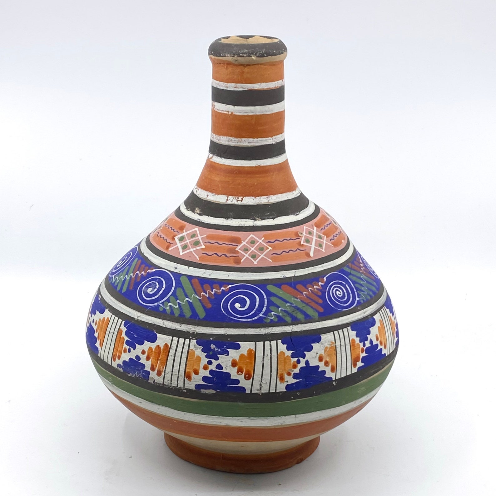 Antique Mexican Pottery Opaque Azteca Decor | Tlaquepaque 1940s - Etsy