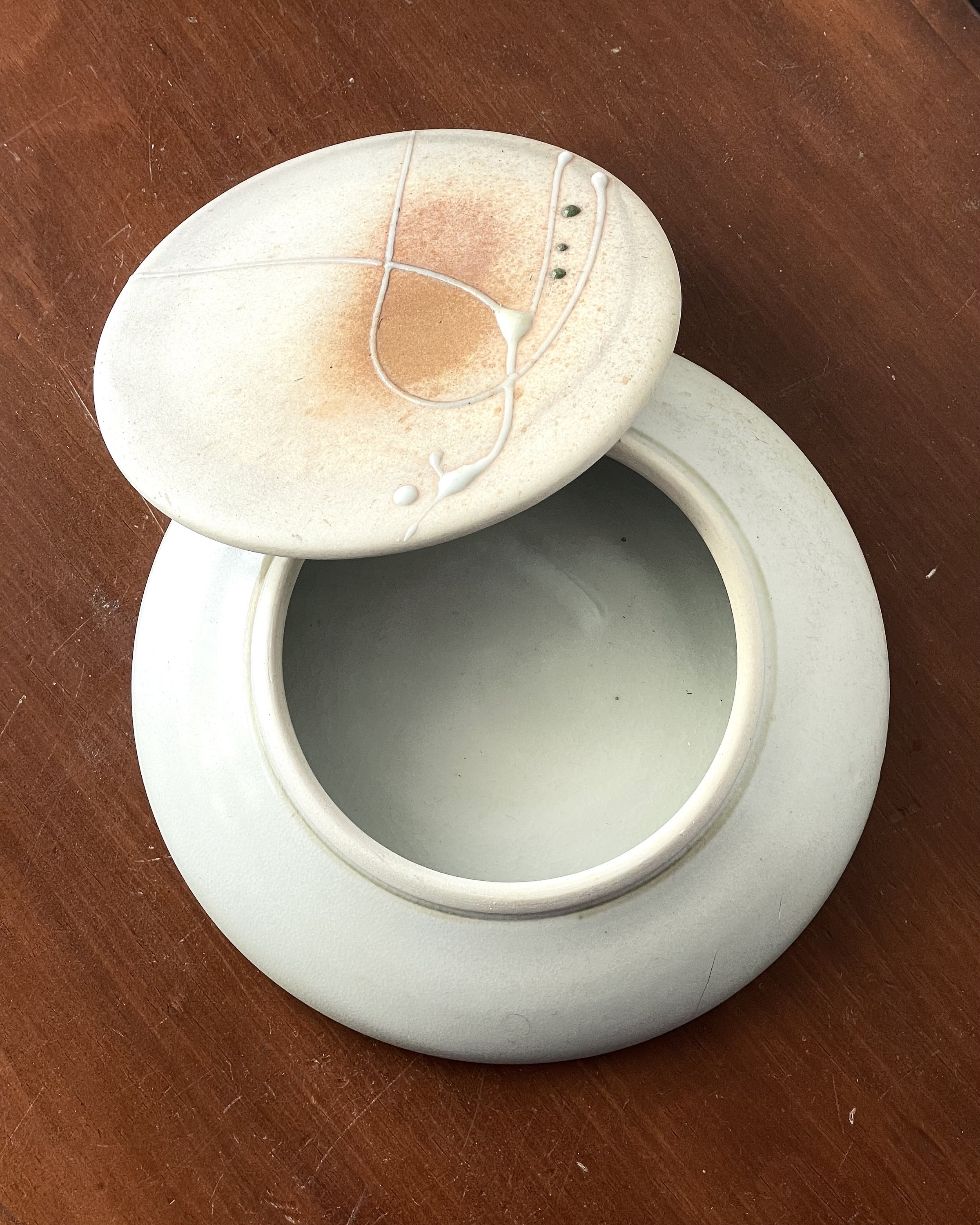 Jeff Wilson Studio Pottery Porcelain Lidded Bowl Modern - Etsy