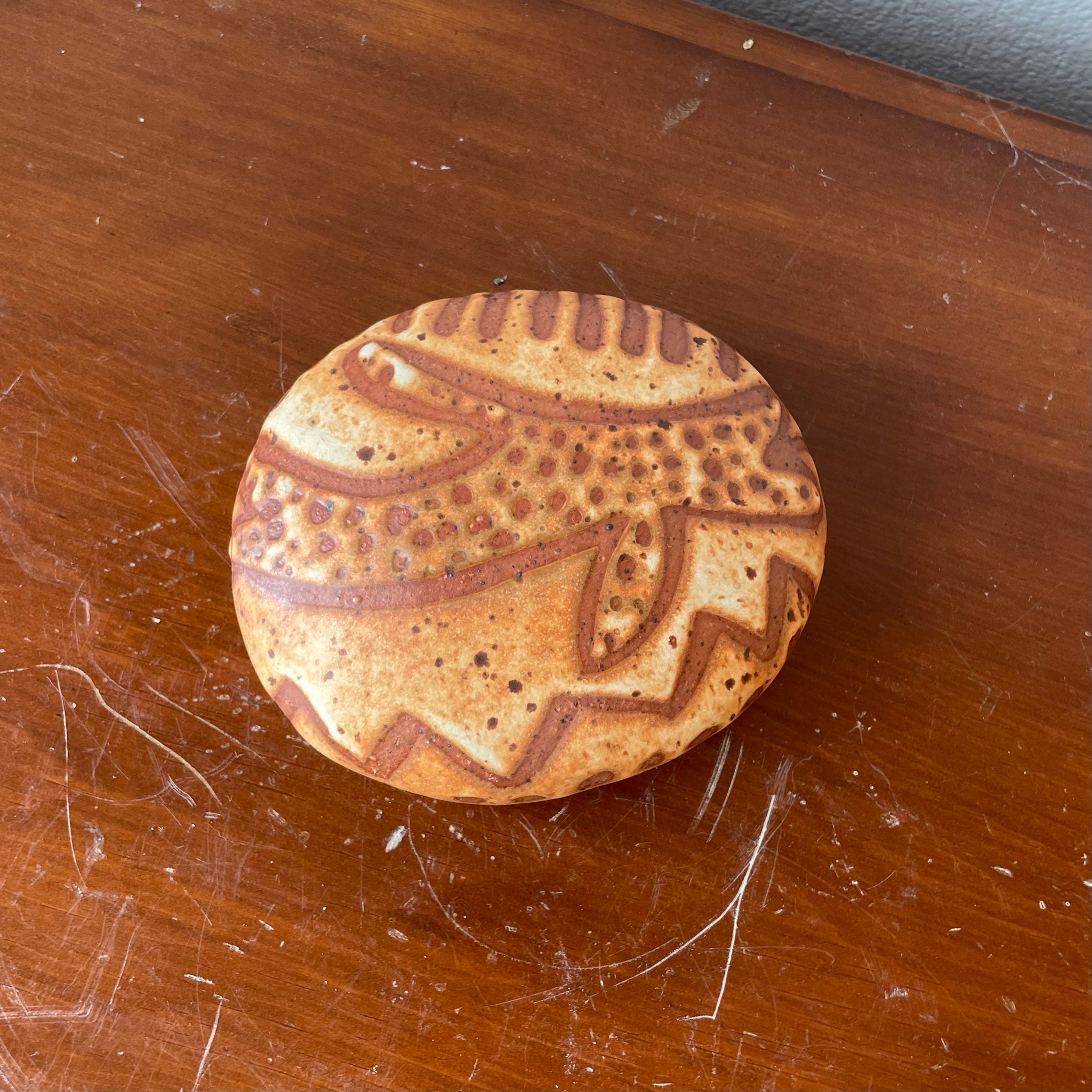 Larry Carnes Studio Pottery Sculptural Chumash Stone - Etsy