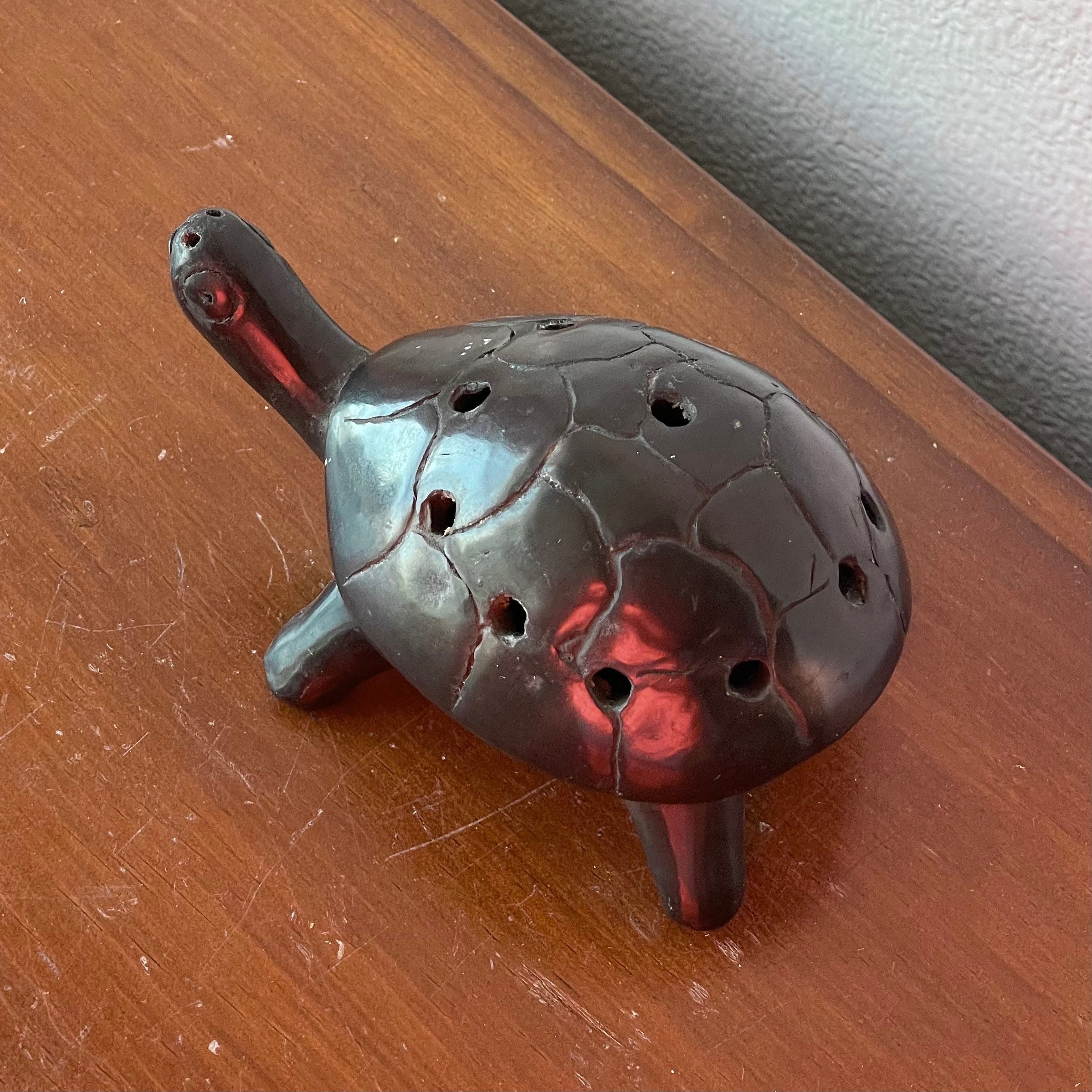 Oaxacan Pottery Barro Negro Turtle Black Burnished Folk Art - Etsy