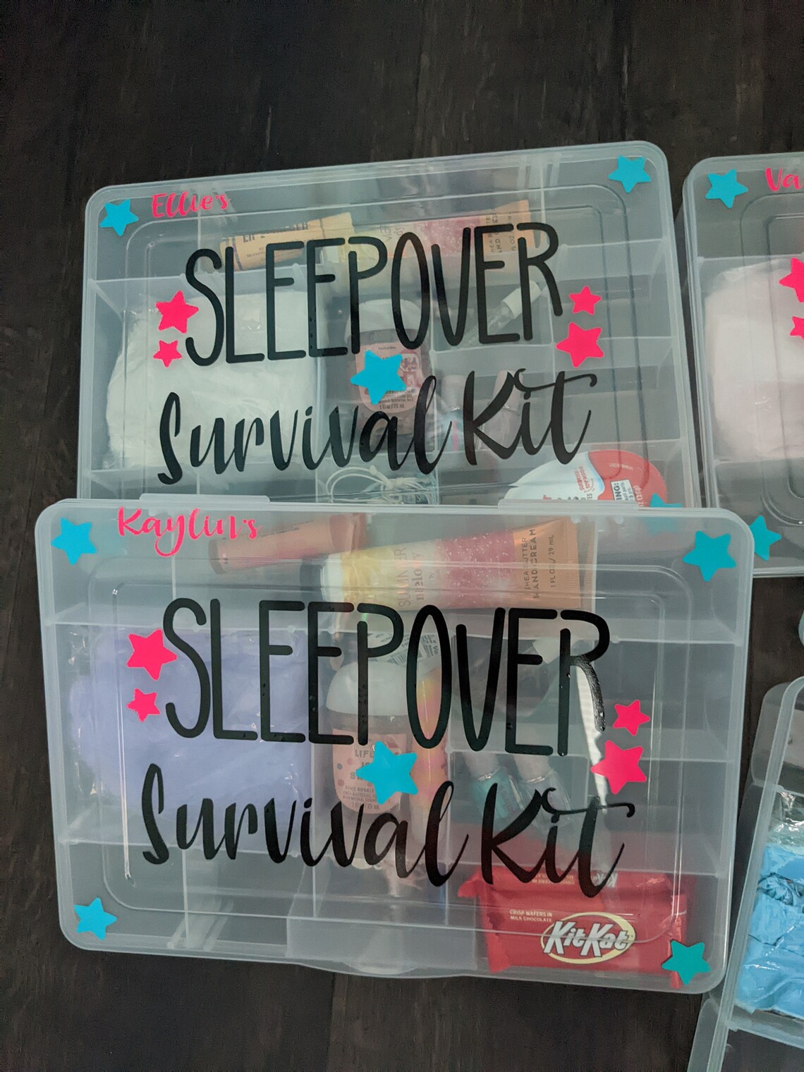Personalized Sleepover Survival Kit Container: Slumber Party Favor - Etsy