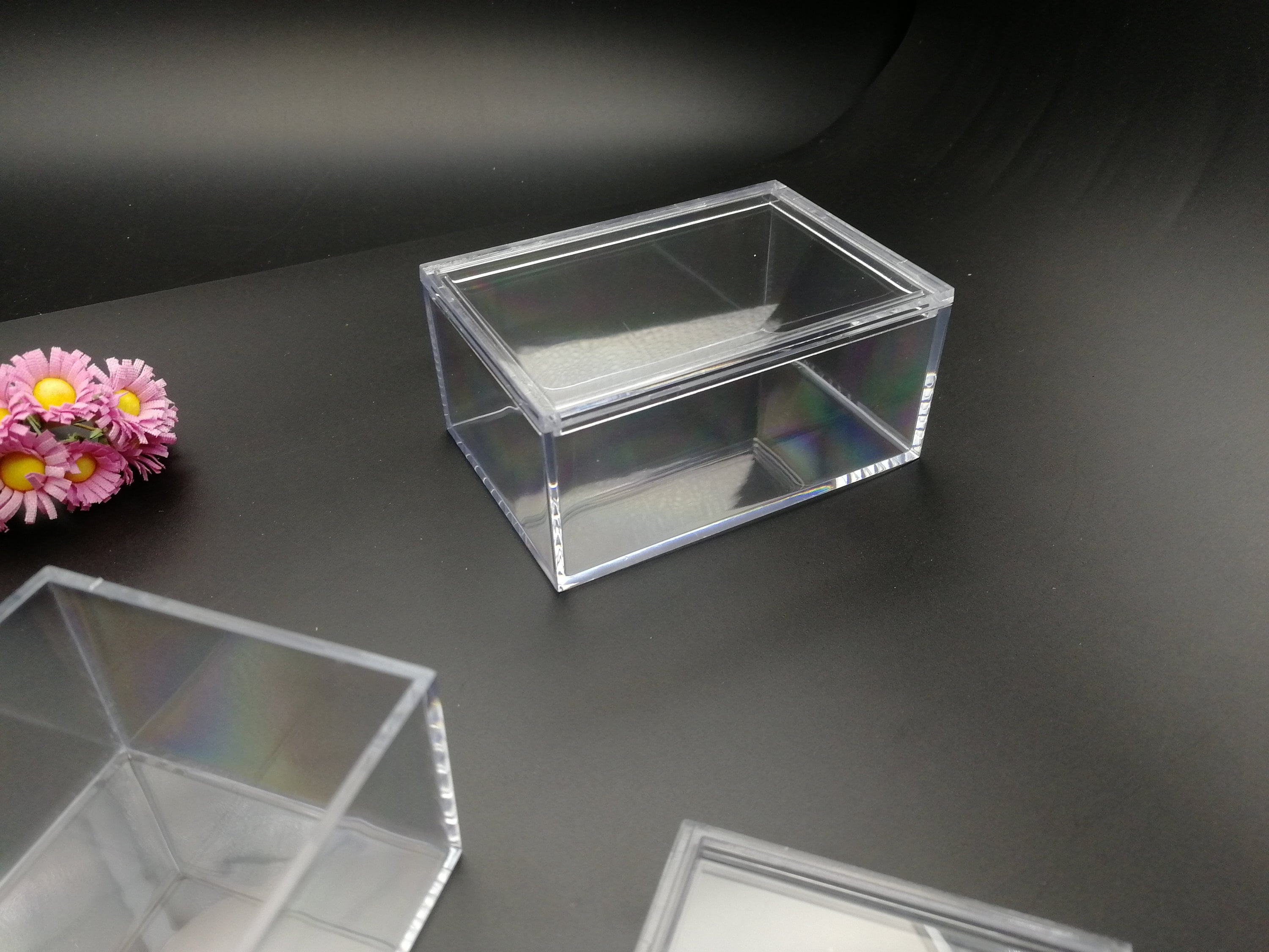 2 unids 86x60x40mm rectángulo forma de plástico claro plástico | Etsy