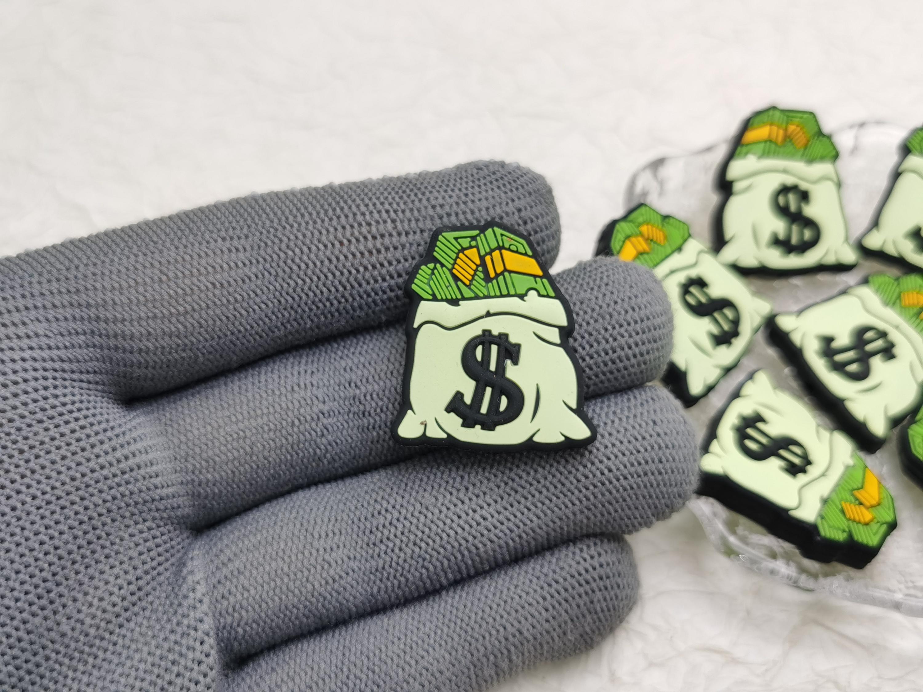Silicone Bead American Dollar Sign US Money Bag USD Symbol Focal Bead ...